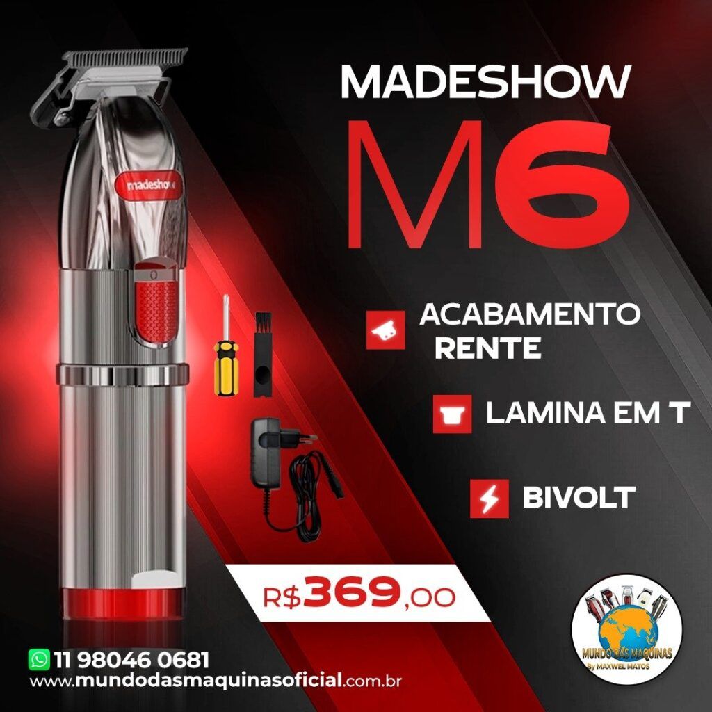 (Acabamento ) Madeshow M6 Cordless Bivolt – Mundo das Máquinas Oficial