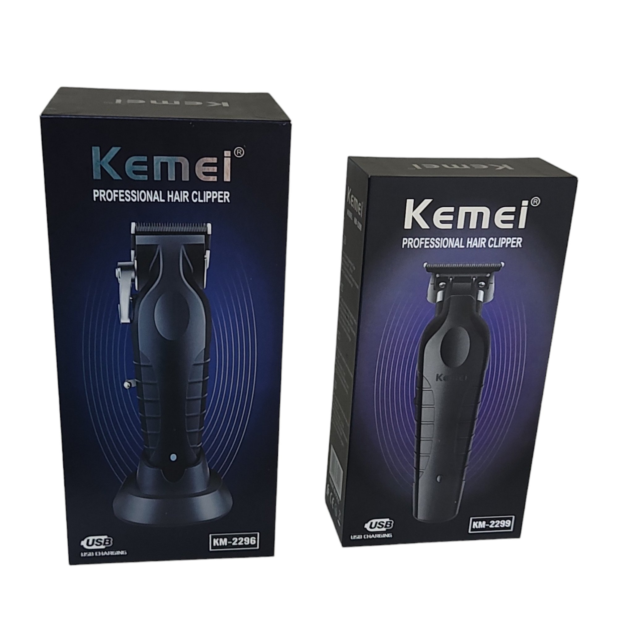 Combo Kemei 2296 + Kemei 2299 Cordless Bivolts - Mundo das Máquinas Oficial